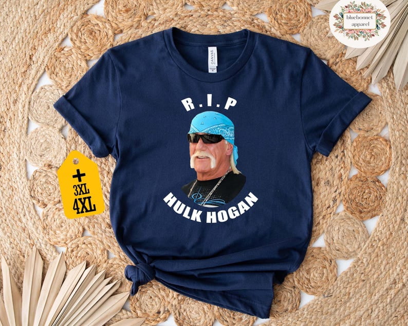 RIP Hulk Hogan Shirt, Tribute Gym Shirt for Wrestling Legend, Body ...