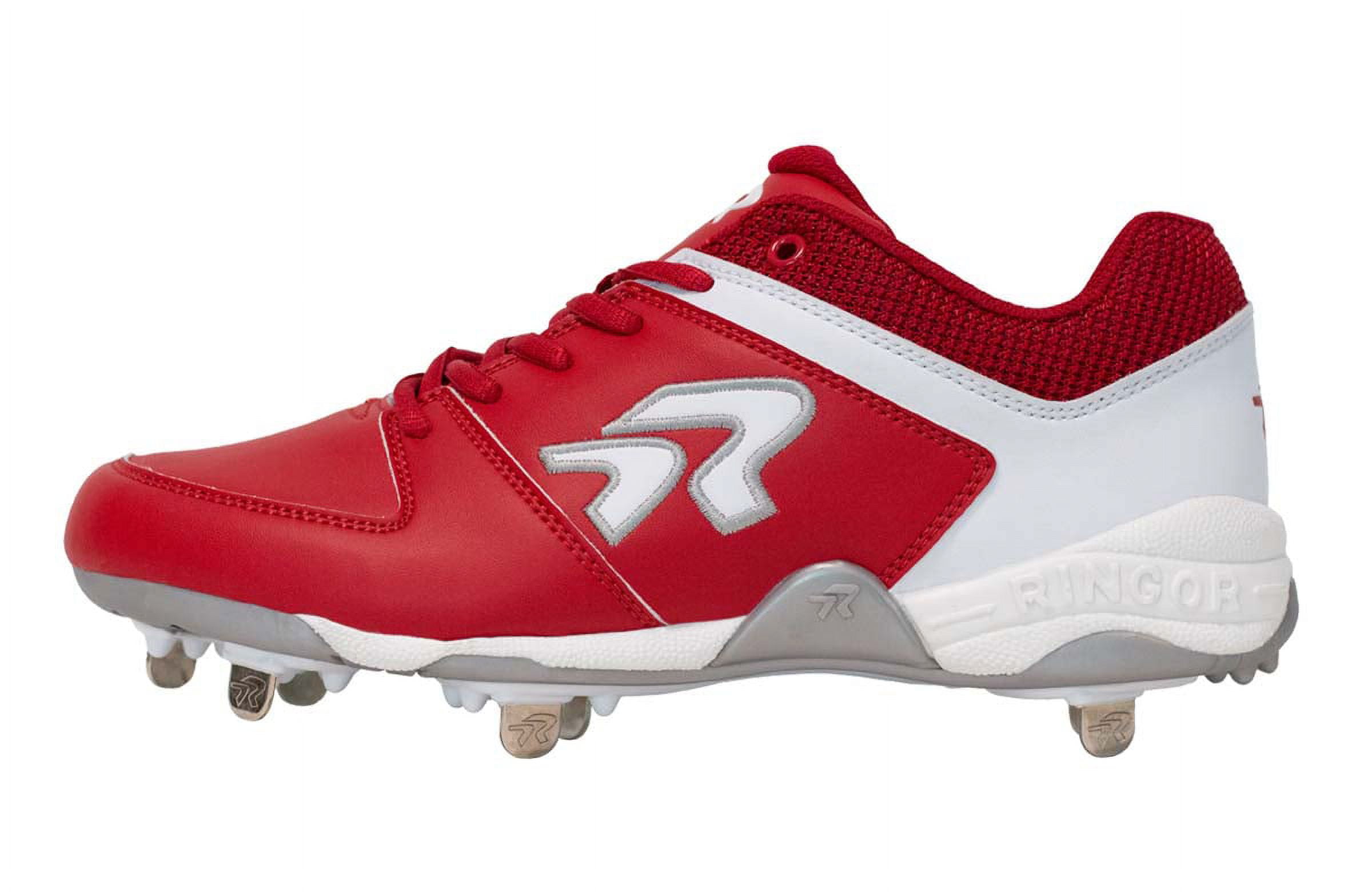 RIP-IT Ringor Flite Women's Metal Softball Cleats - Red - Walmart.com