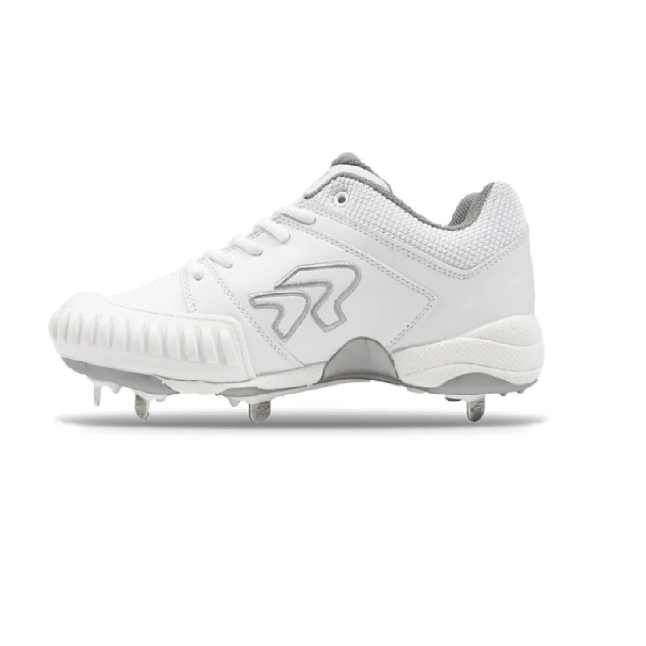 Ringor Flite Softball Metal Spikes with Pitching Toe- White - Walmart.com