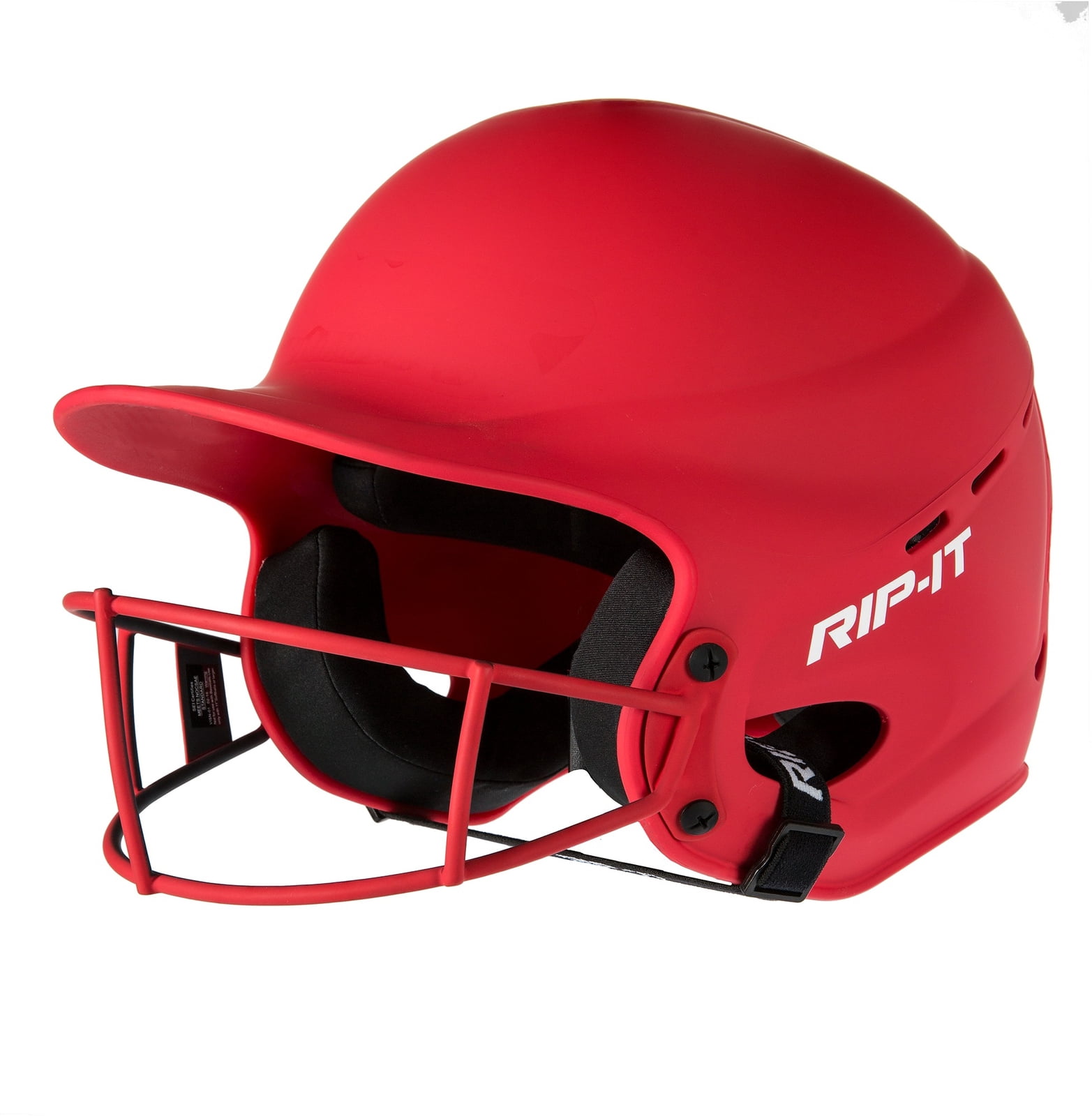 RIP-IT | Vision Pro Softball Batting Helmet | MATTE | Scarlet S/M ...