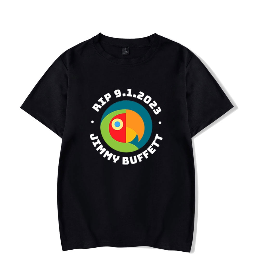 RIP Jimmy Buffett Merch T-Shirt Casual Short Sleeved T Shirt Unisex Tee ...