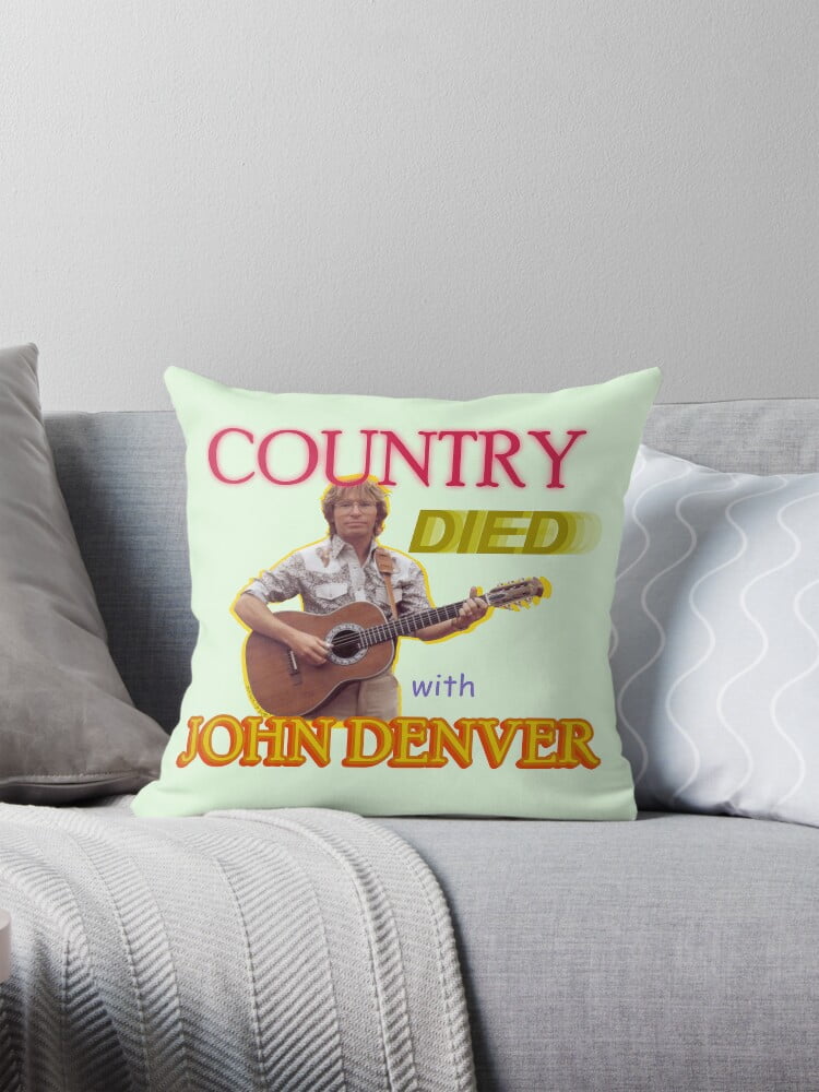 RIP John Denver Throw Pillow Covers Pillow Case for Spring Sofa Living ...