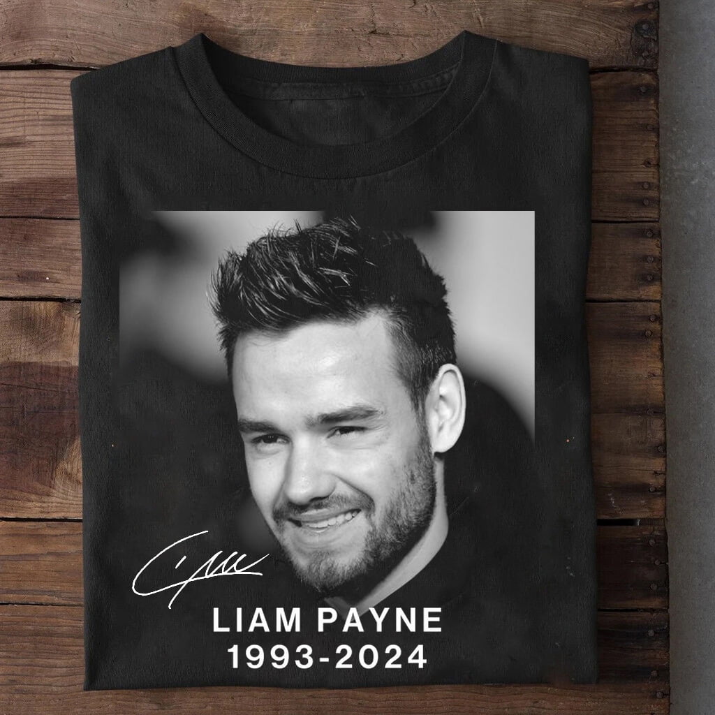 RIP Liam Payne Signature 1993-2024 One Direction Shirt Rest in Peace ...