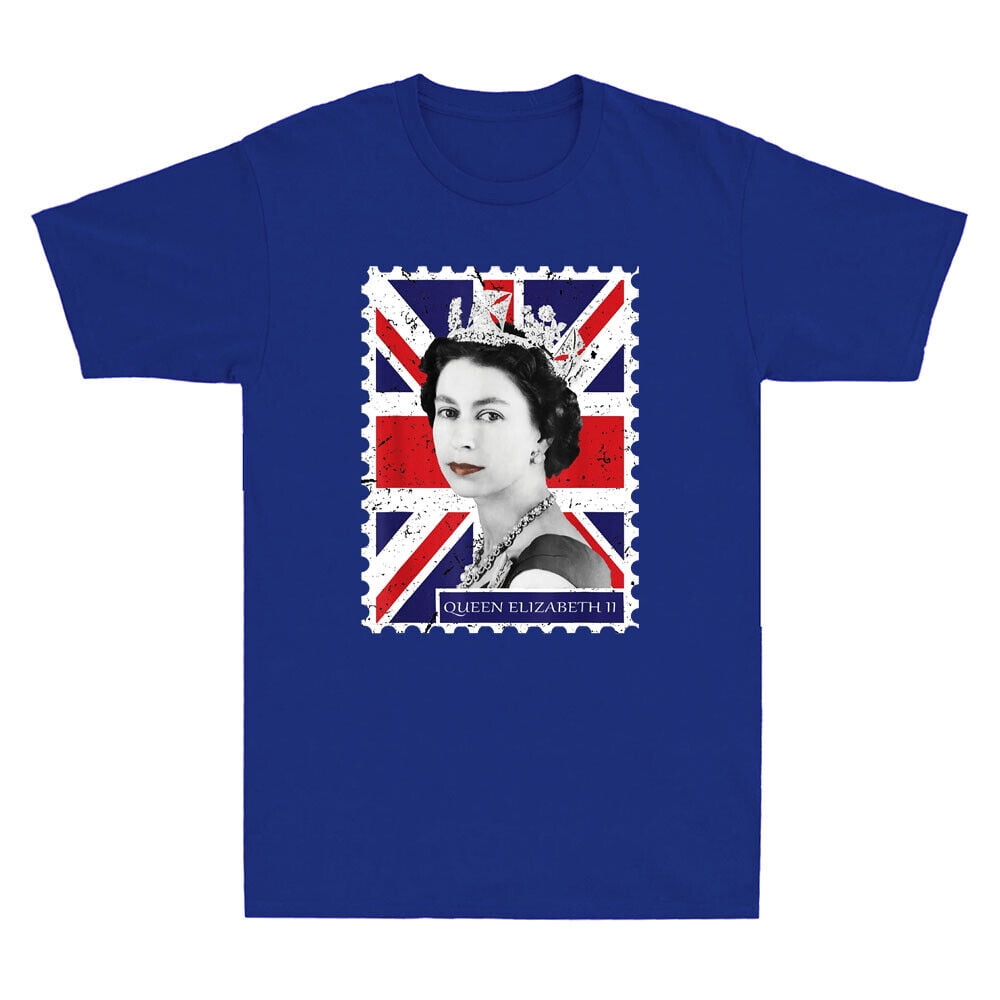 RIP Queen Elizabeth II + Union Jack Vintage Men's Short Sleeve T-Shirt ...