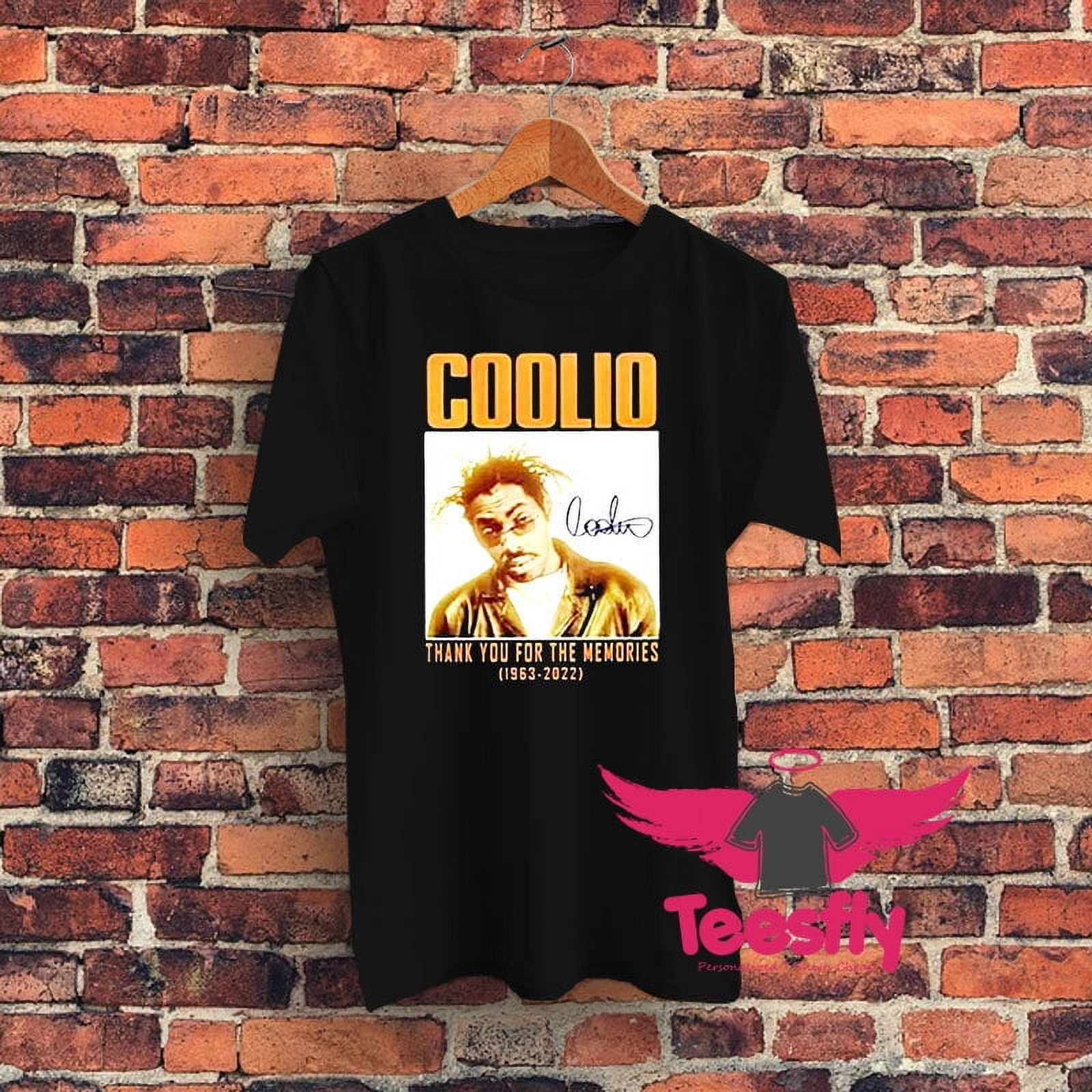 RIP RAPPER THANK YOU FOR THE MEMORIES COOLIO GRAPHIC T-SHIRT - Walmart.com