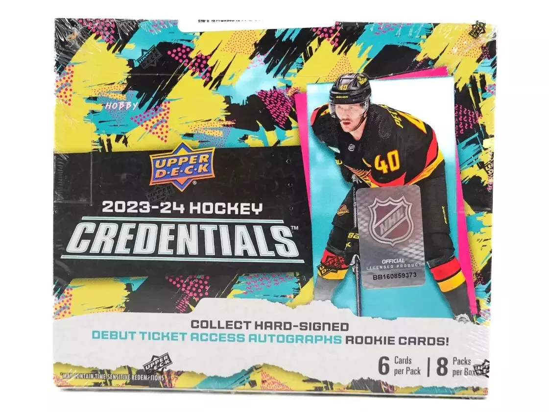 RIP & SHIP - 1 (ONE) Pack of 2023-24 Upper Deck Credentials Hockey ...