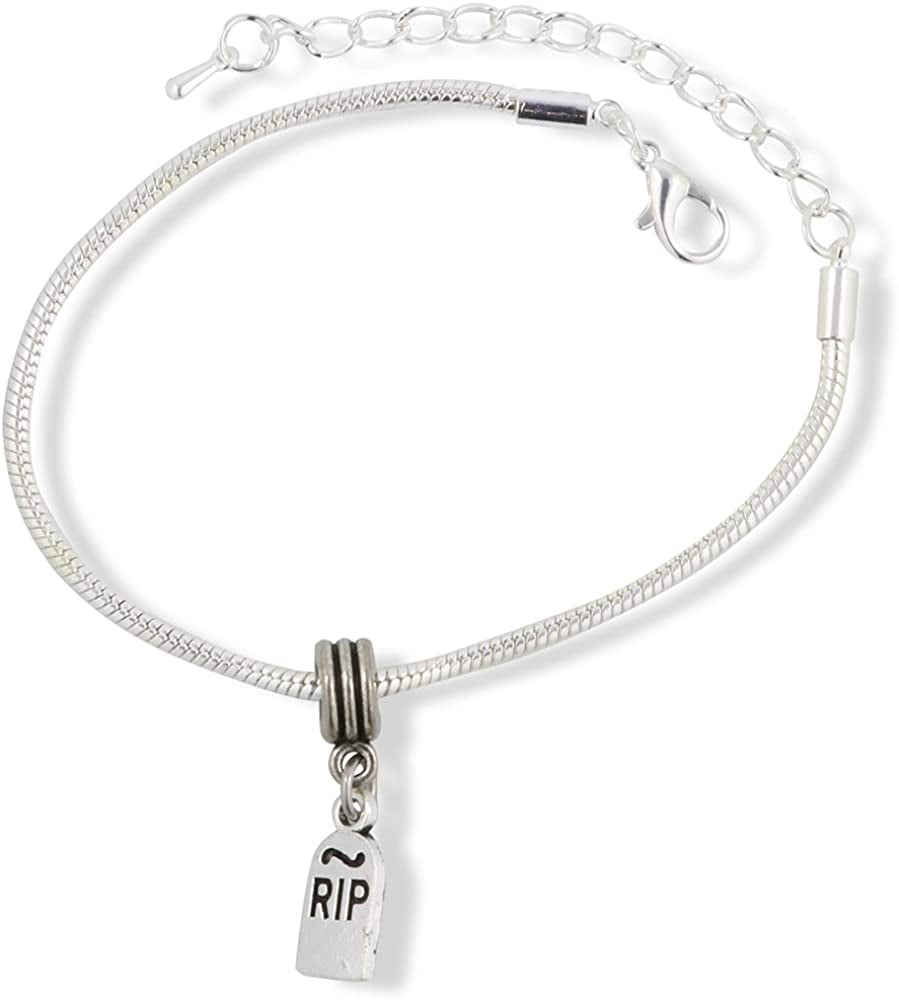 RIP Snake Chain Charm Bracelet - Walmart.com