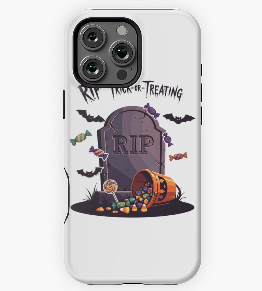 RIP Trick or Treating Graveyard GA4587 Phone Case for iPhone 11 to 17 ...