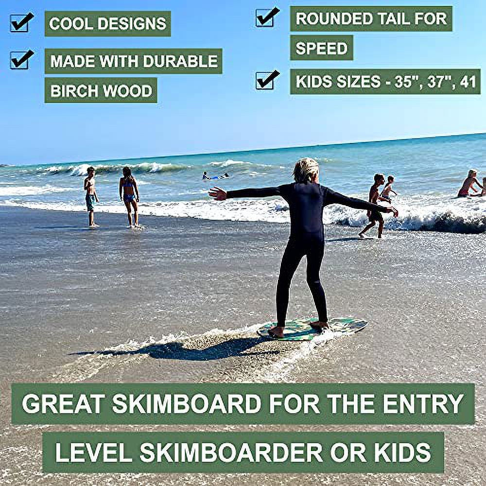 RIP Wooden Skimboard for Surfing – Beach Skim | Beginner to ...