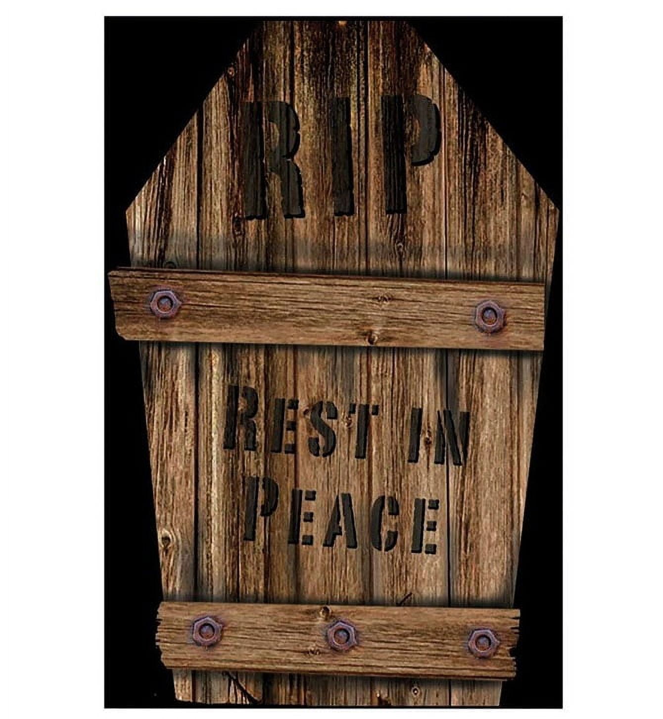 RIP Wooden Tombstone Halloween Decoration - Walmart.com