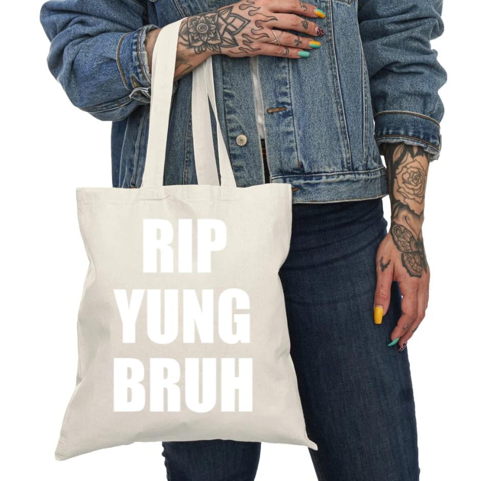 RIP YUNG BRUH Lil Tracy Tote Bag, Yung Bruh Bag, Lil Tracy Merch ...