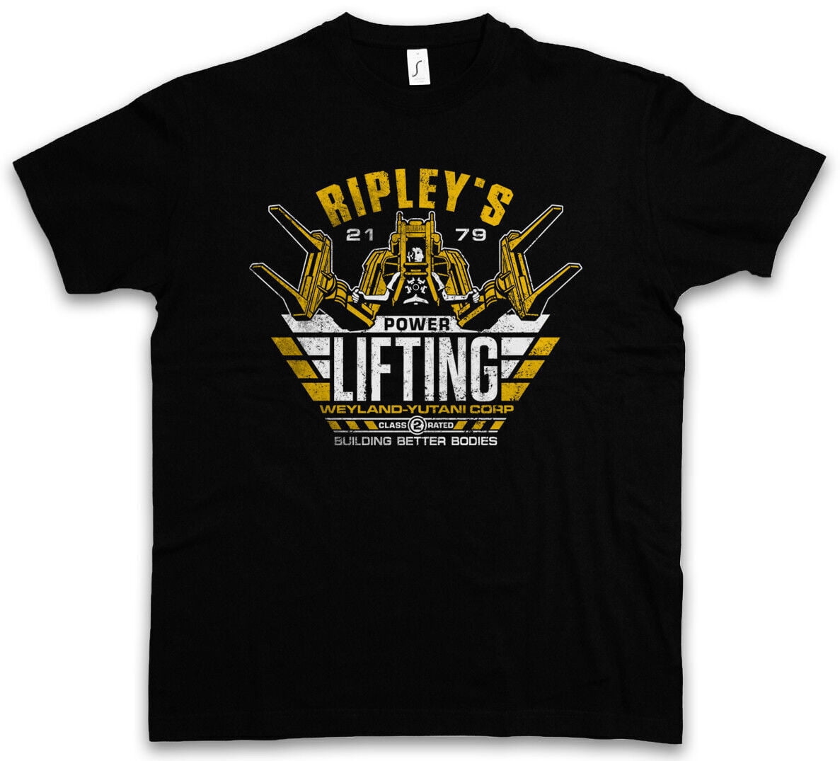 RIPLEY'S POWER LIFTING T-SHIRT Prometheus USCSS Nostromo Alien Yutani ...