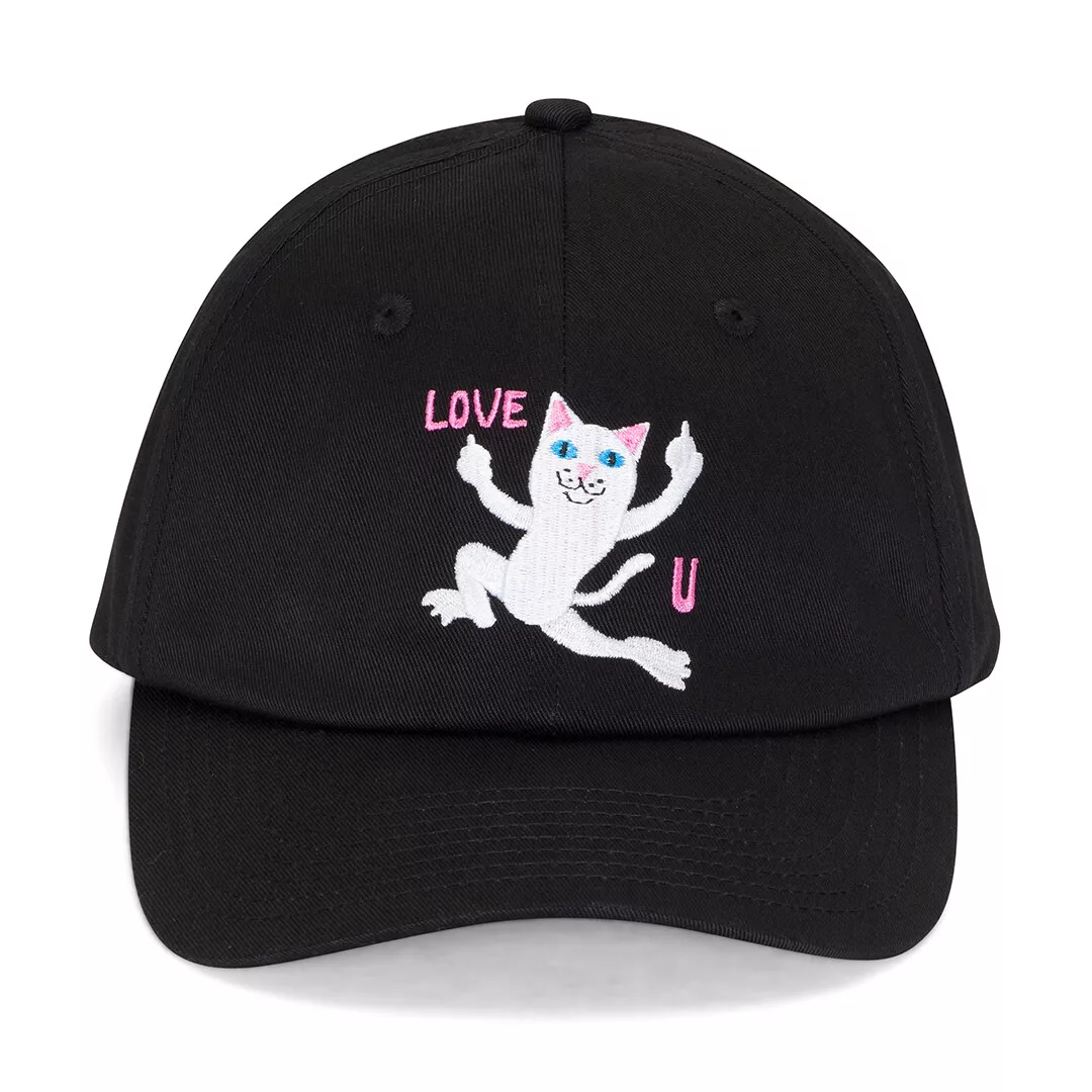 RIPNDIP "Love U" Strapback Hat (Black) Dad Cap - Walmart.com