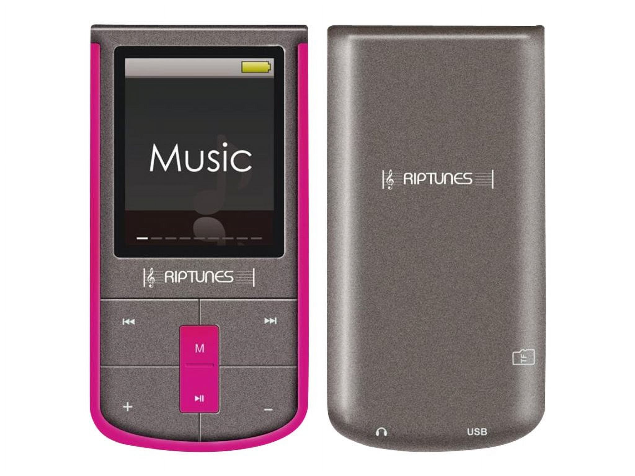 Riptunes MP1898P - Digital player - 8 GB - pink - Walmart.com