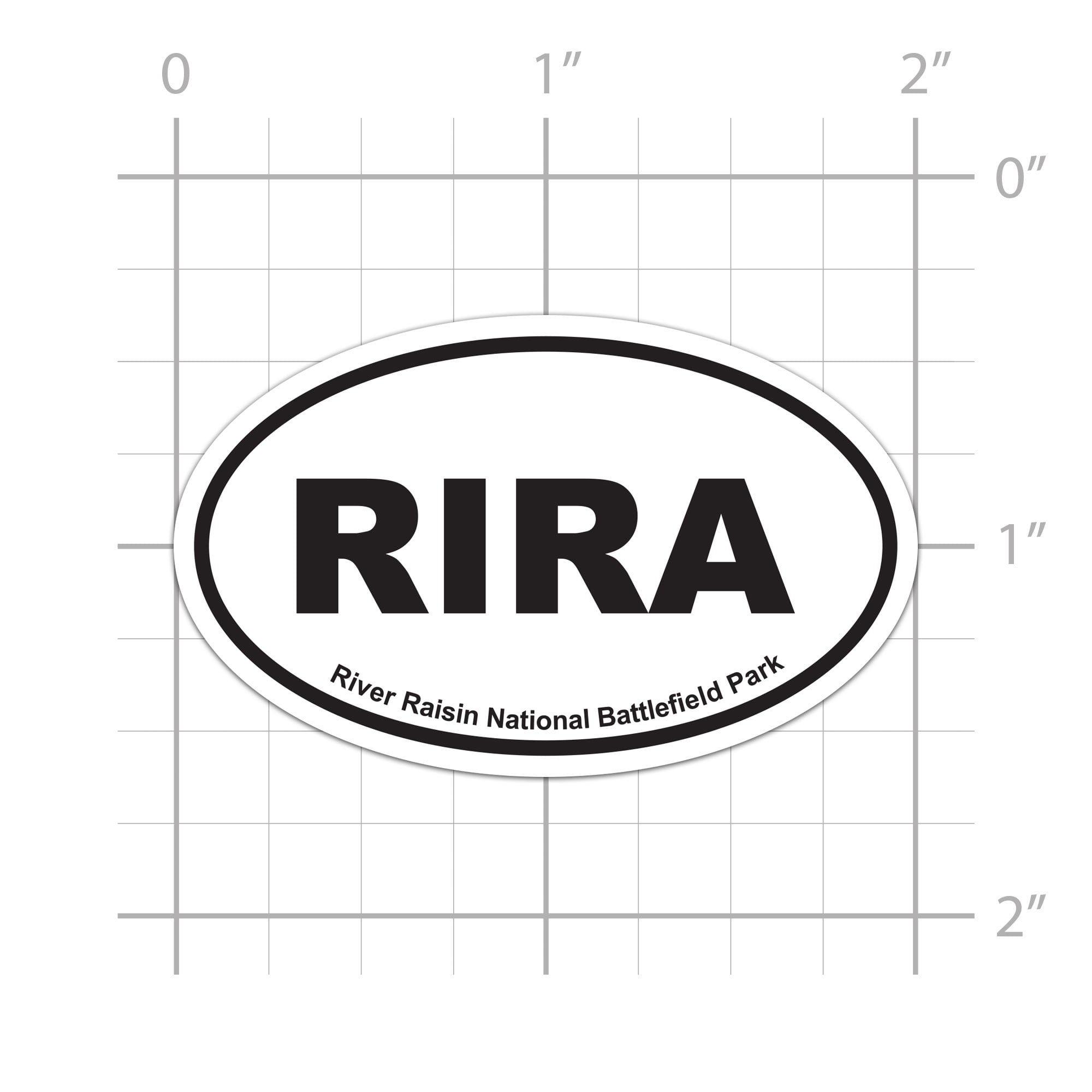 RIRA River Raisin National Battlefield Park Sticker for water bottle ...