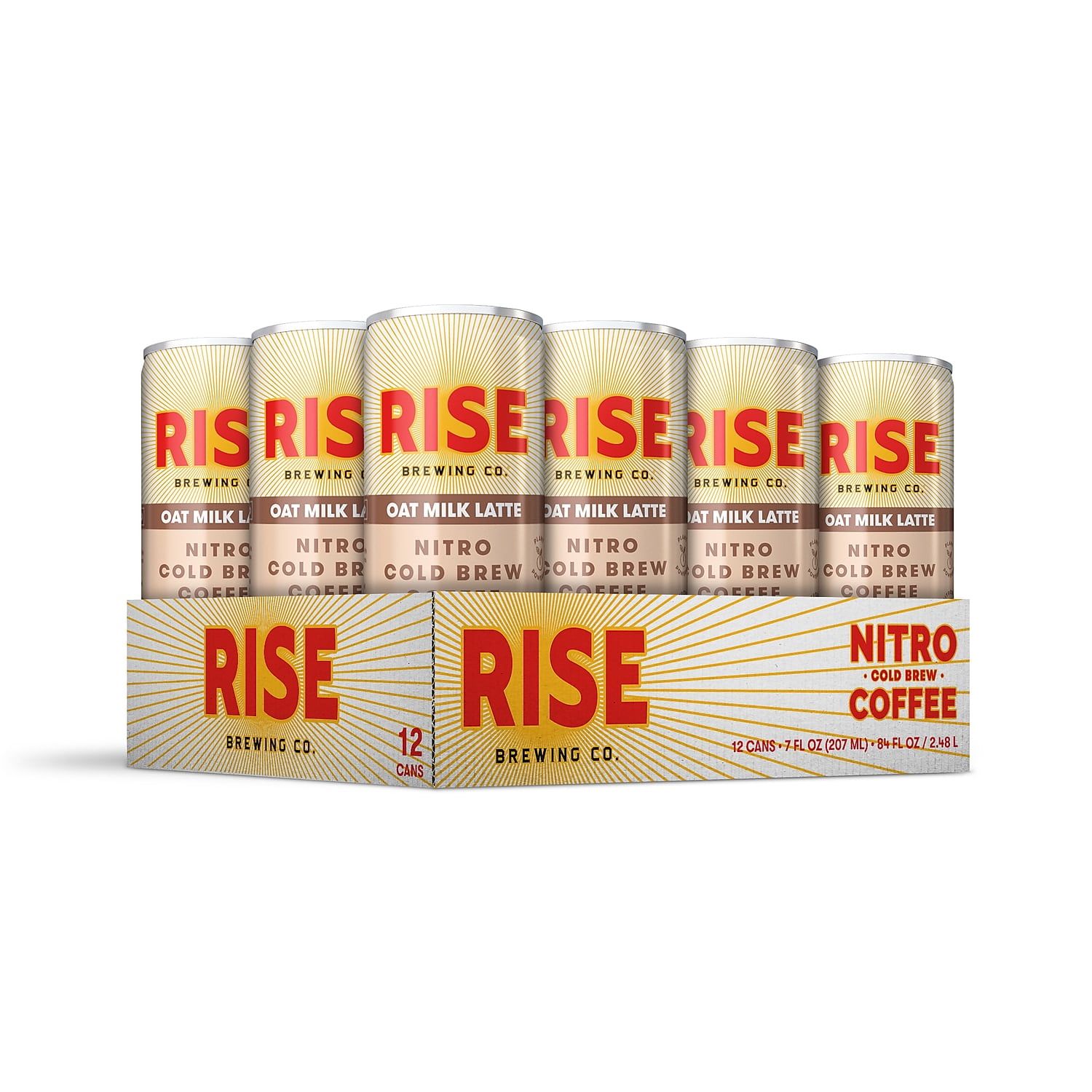 RISE Brewing Co. Oat Milk Nitro Cold Brew Latte, Organic, Non-GMO ...