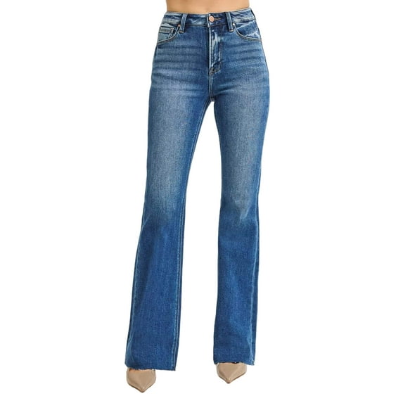 RISEN High Rise Flare Jeans - Walmart.com