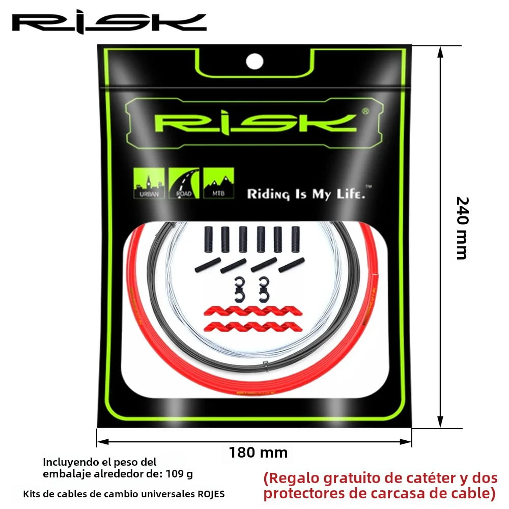 RISK Universal Bike Shift and Brake Cable Compatible with MTB and Road ...