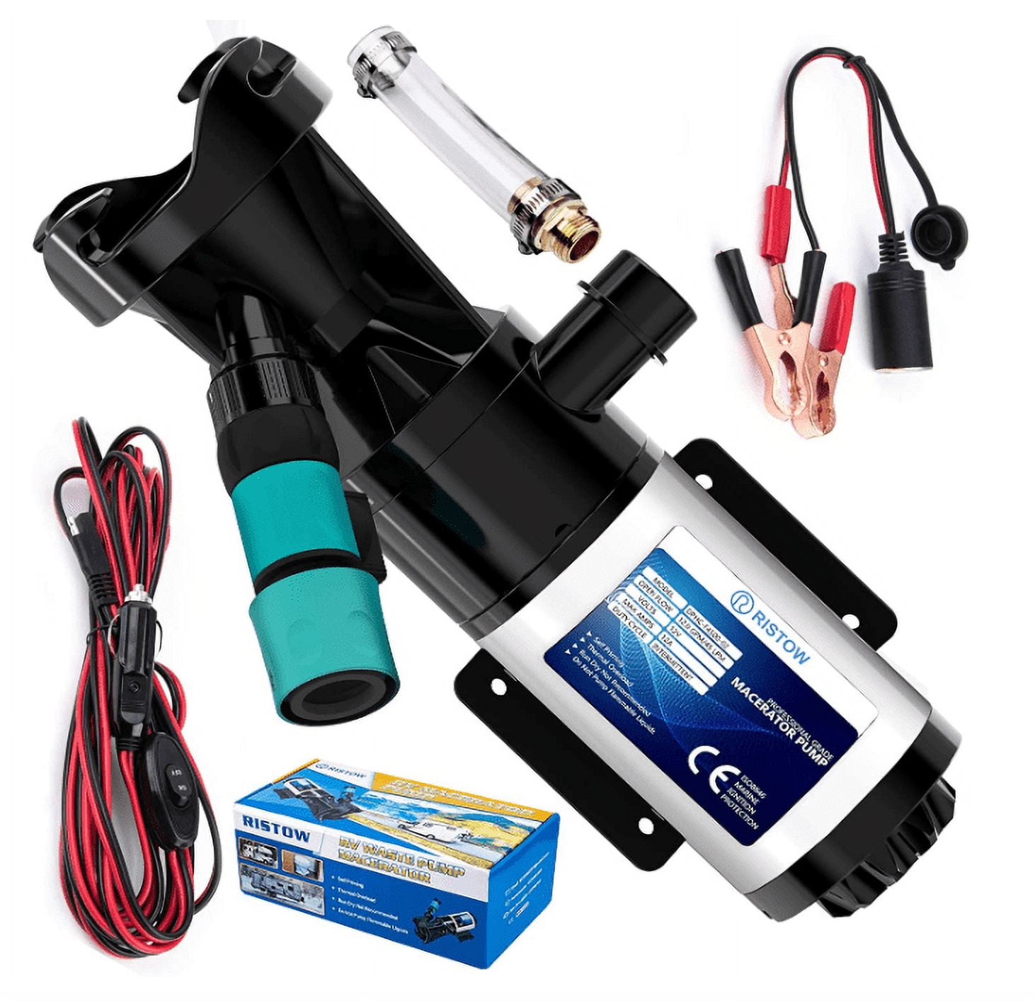 RISTOW 12-15GMP Macerator Waste Pump 12V RV Part - Walmart.com