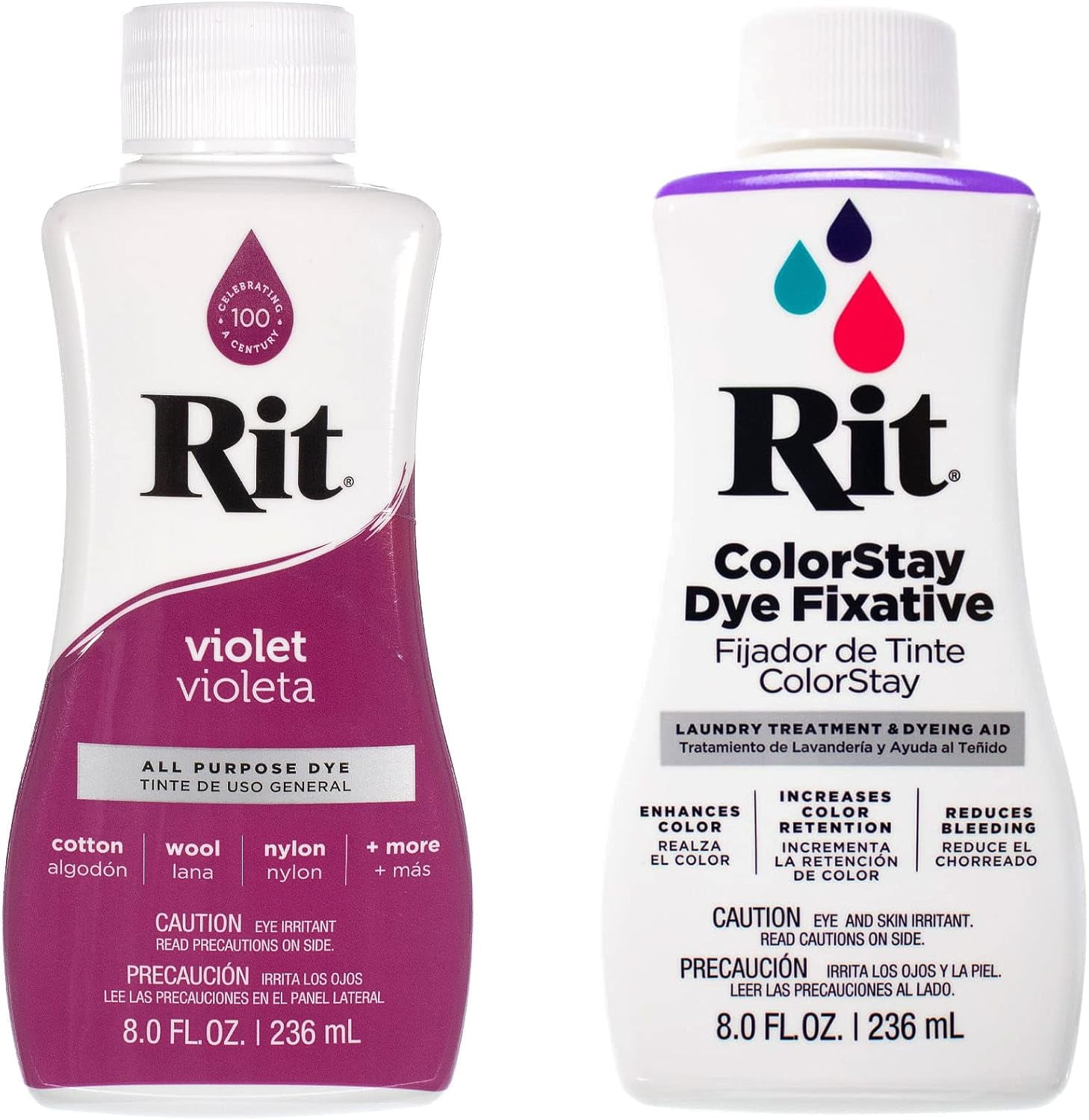 RIT Dye Wide Selection of Colors with Color Fixative, Violet - Walmart.com