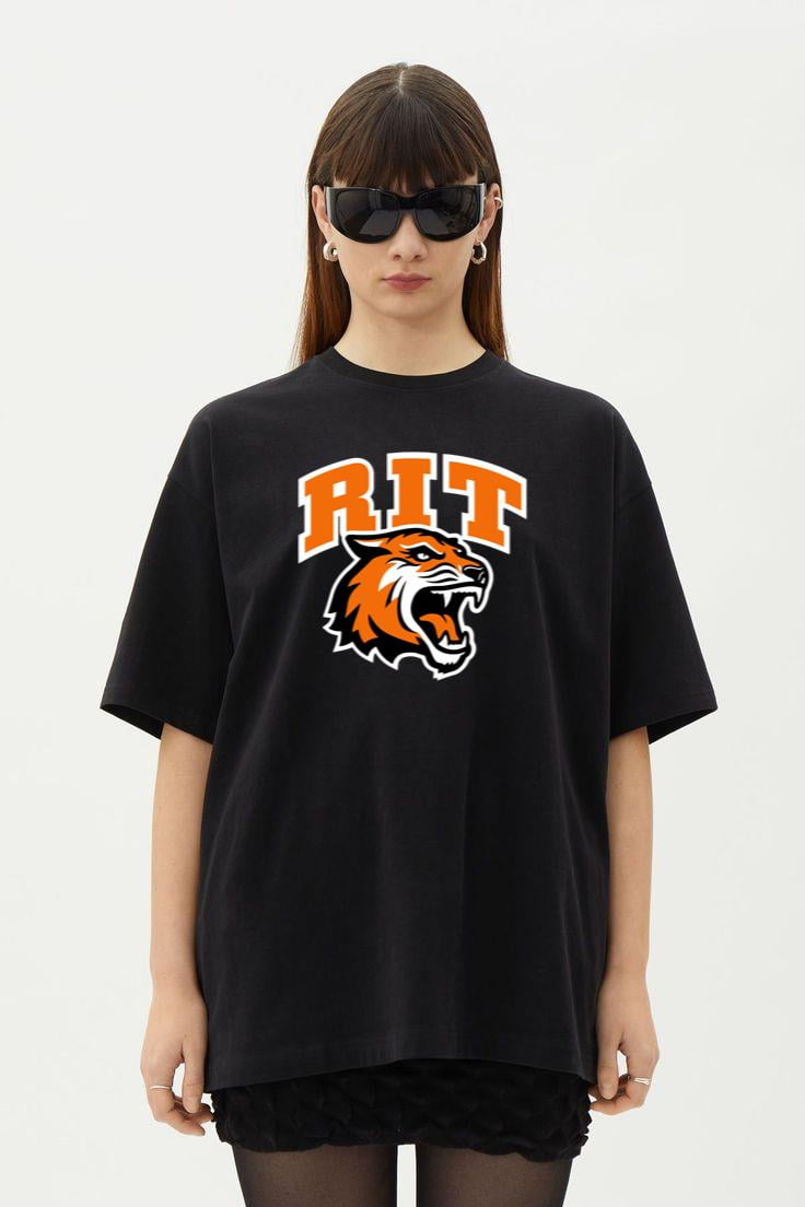 RIT Rochester Institute Technology Tiger Stacked Shirt, for men & women ...