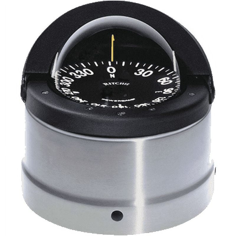 RITCHIE COMPASSES DNP-200 Compass, Binnacle Mount, 4.5" Dial, Silv ...