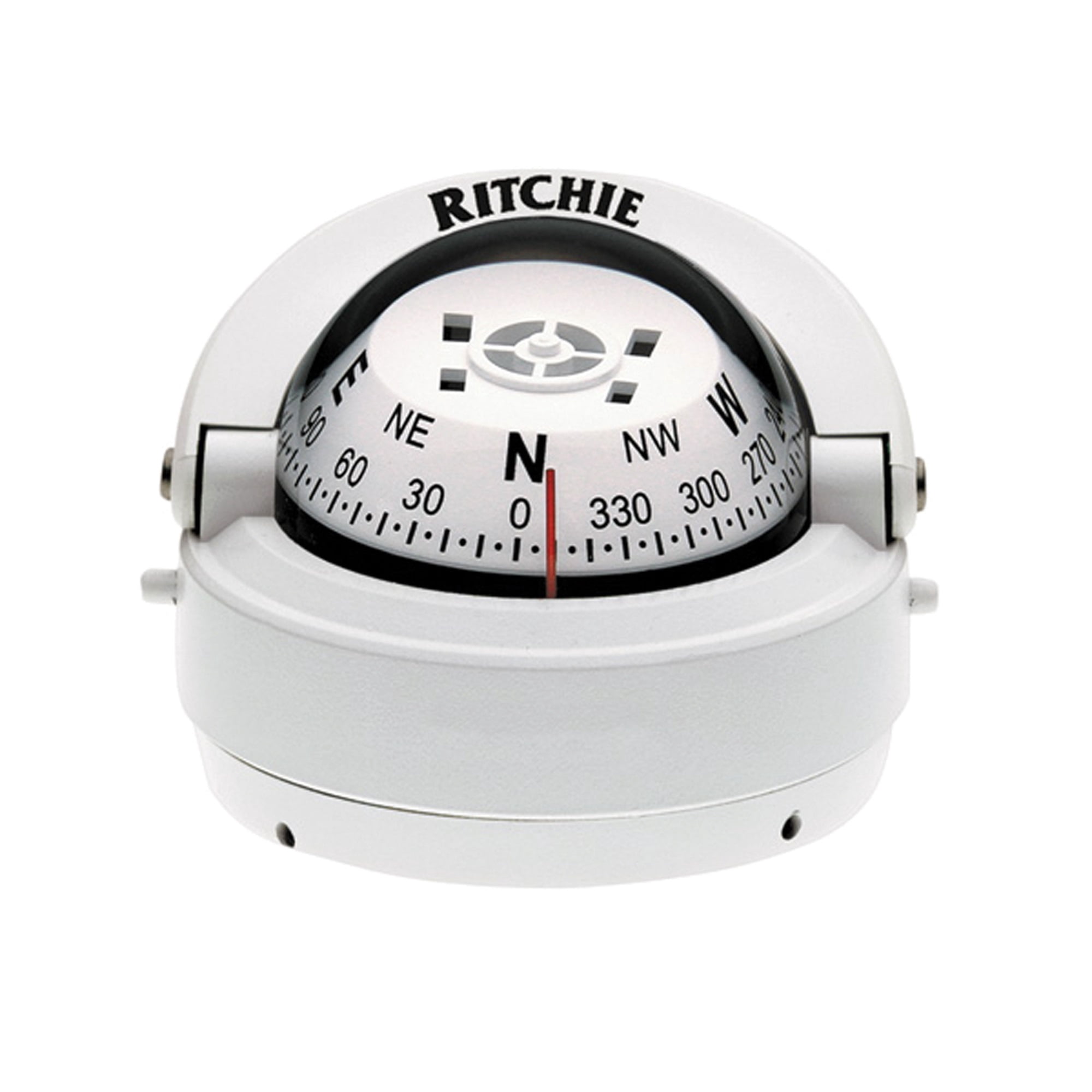 RITCHIE COMPASSES S-53W Compass, Surface Mount, 2.75" Dial, Wht ...