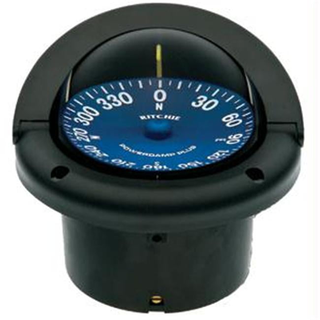 RITCHIE COMPASSES SS-1002 Compass, Flush Mount, 3.75" Dial, Black ...