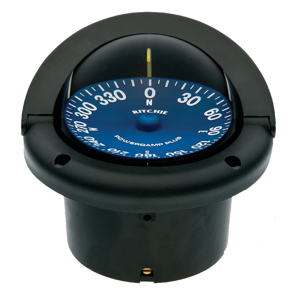 RITCHIE COMPASSES SS-1002 Compass, Flush Mount, 3.75" Dial, Black ...