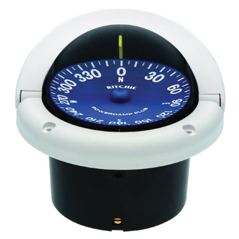 RITCHIE COMPASSES SS-1002W Compass, Flush Mount, 3.75" Dial, White ...