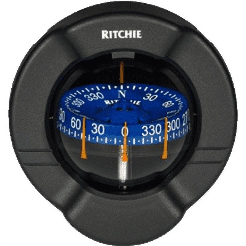 RITCHIE COMPASSES SS-PR2 Compass, Bulkhead, 3.75" Combi, Black ...