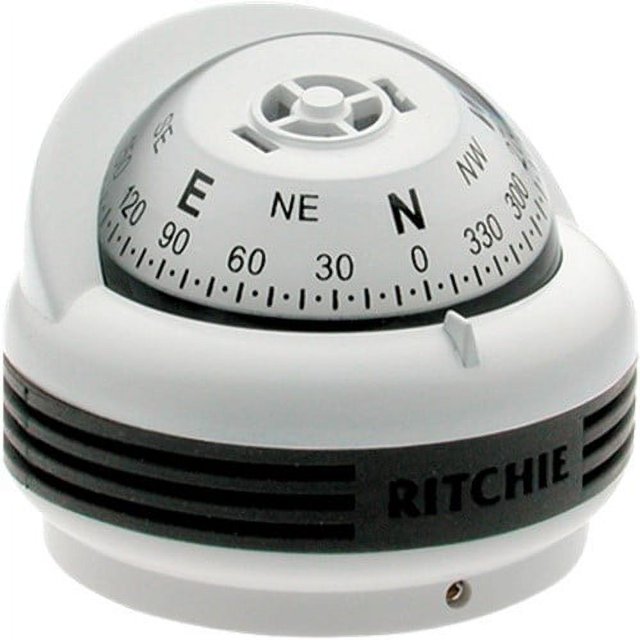 RITCHIE COMPASSES TR-33W Compass, Surface Mount, 2.25" Dial, Wht ...