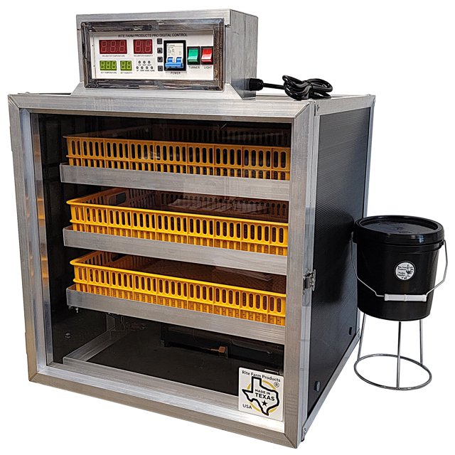 RITE FARM PRODUCTS PRO-264 CABINET INCUBATOR & HATCHER 264 CHICKEN EGG ...