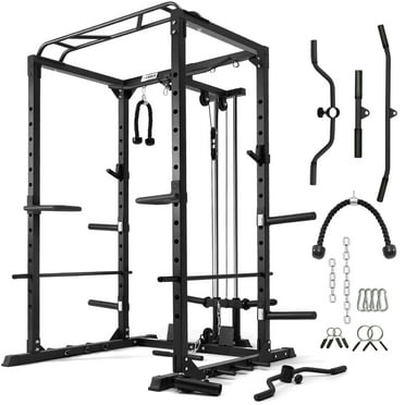 CAP Barbell Multi-Functional Power and Squat Rack with Bar Holder ...