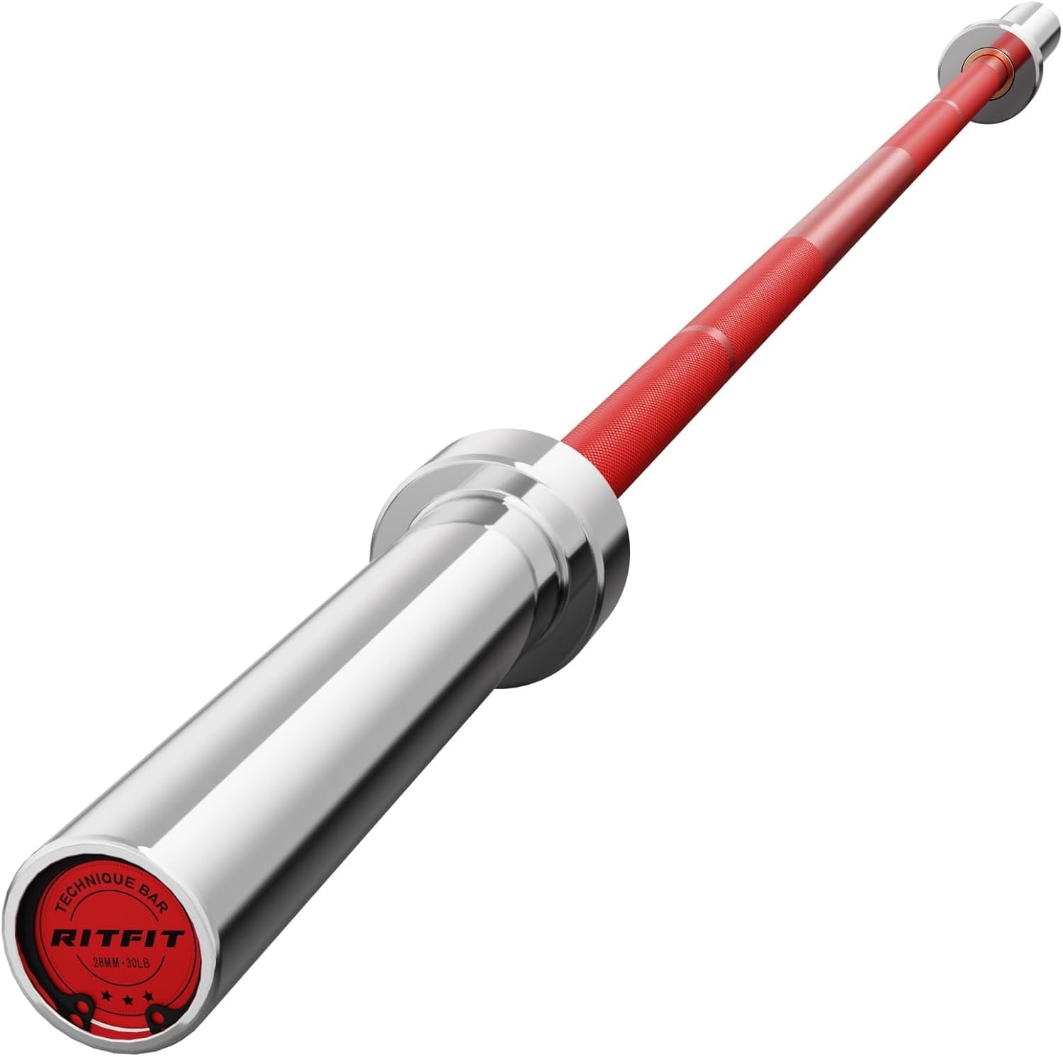 RitFit Olympic Barbell 6FT - 2 Inch Weight Bar for Strength Training ...