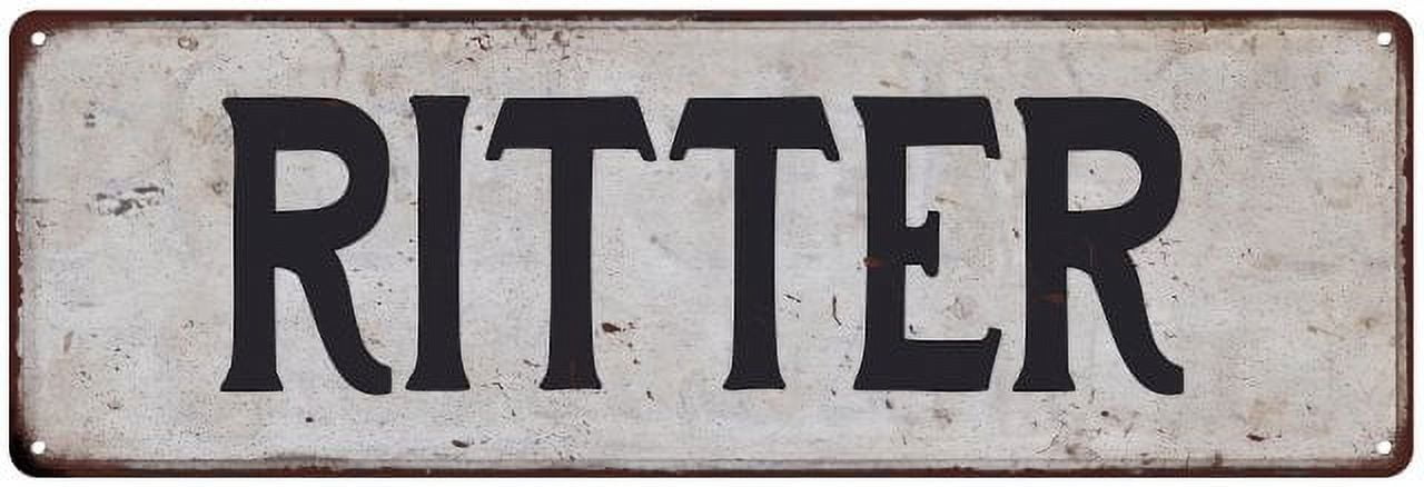 RITTER Vintage Look Gift Rustic Chic Metal Sign 6x18 206180036612 ...
