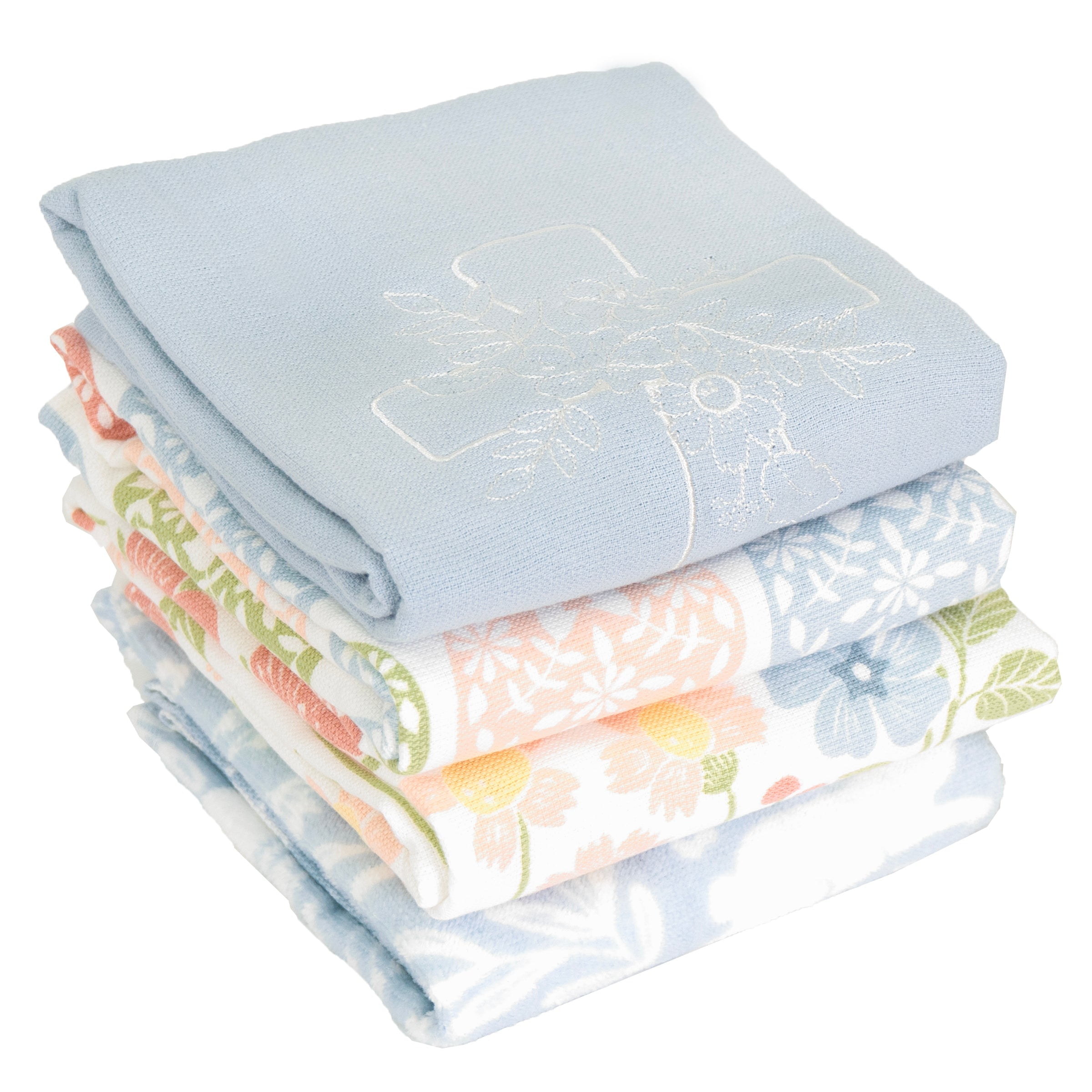 RITZ 100% Cotton Kitchen Towels, Easter Bunny Floral – Absorbent Dish ...