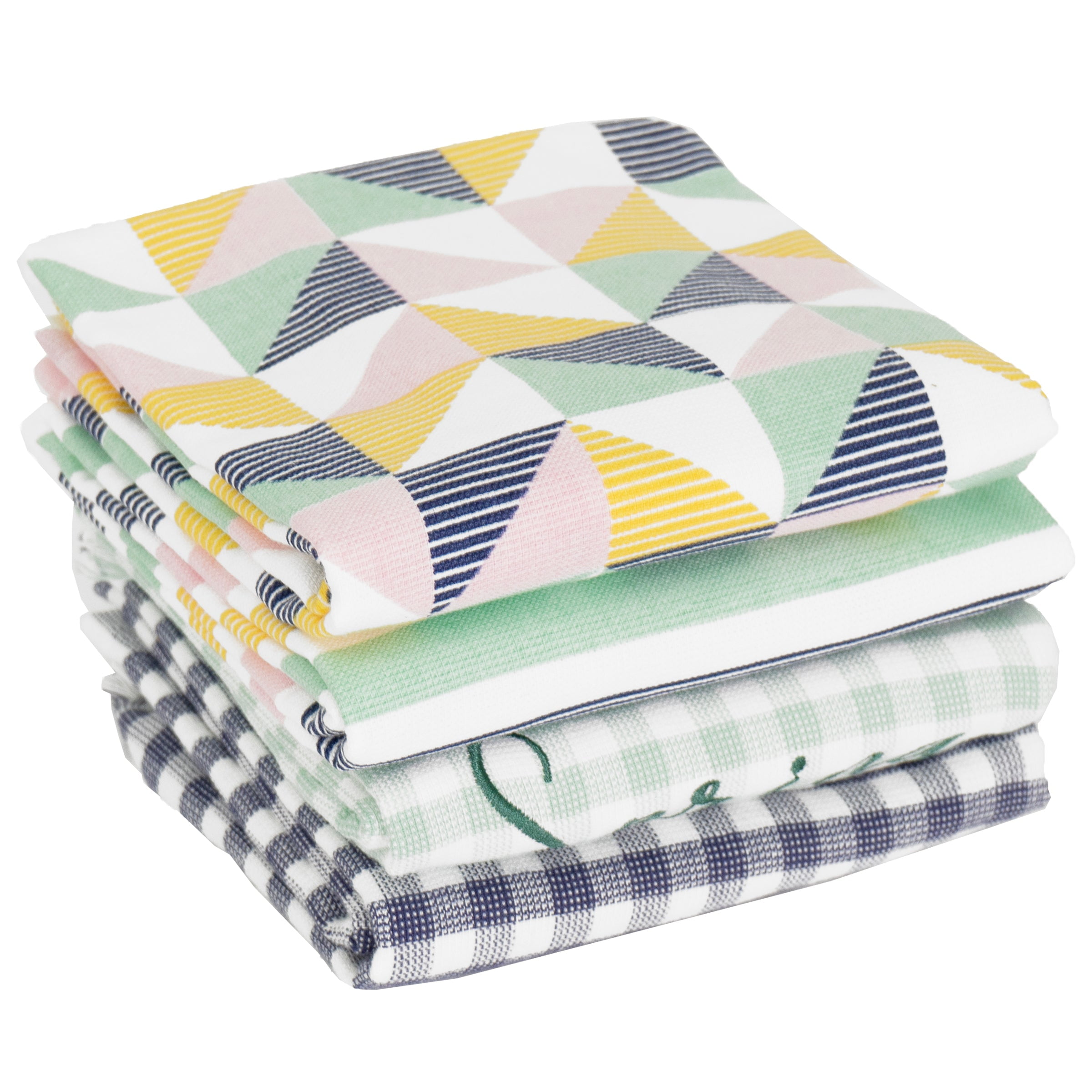 RITZ 100% Cotton Kitchen Towels, Pinstripe Skipper – Absorbent Dish ...