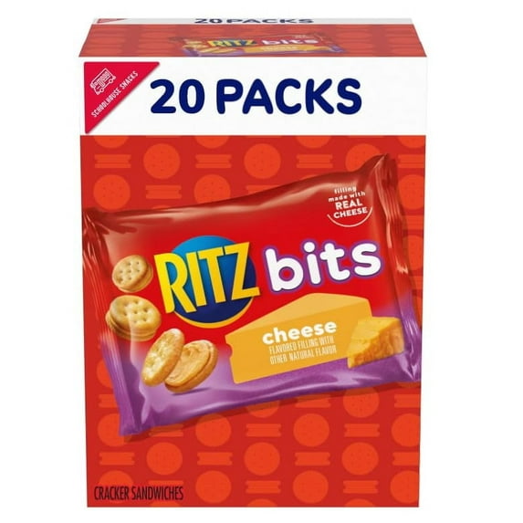 RITZ Bits Cheese Sandwich Crackers, 20 Snack Packs bundled by ...