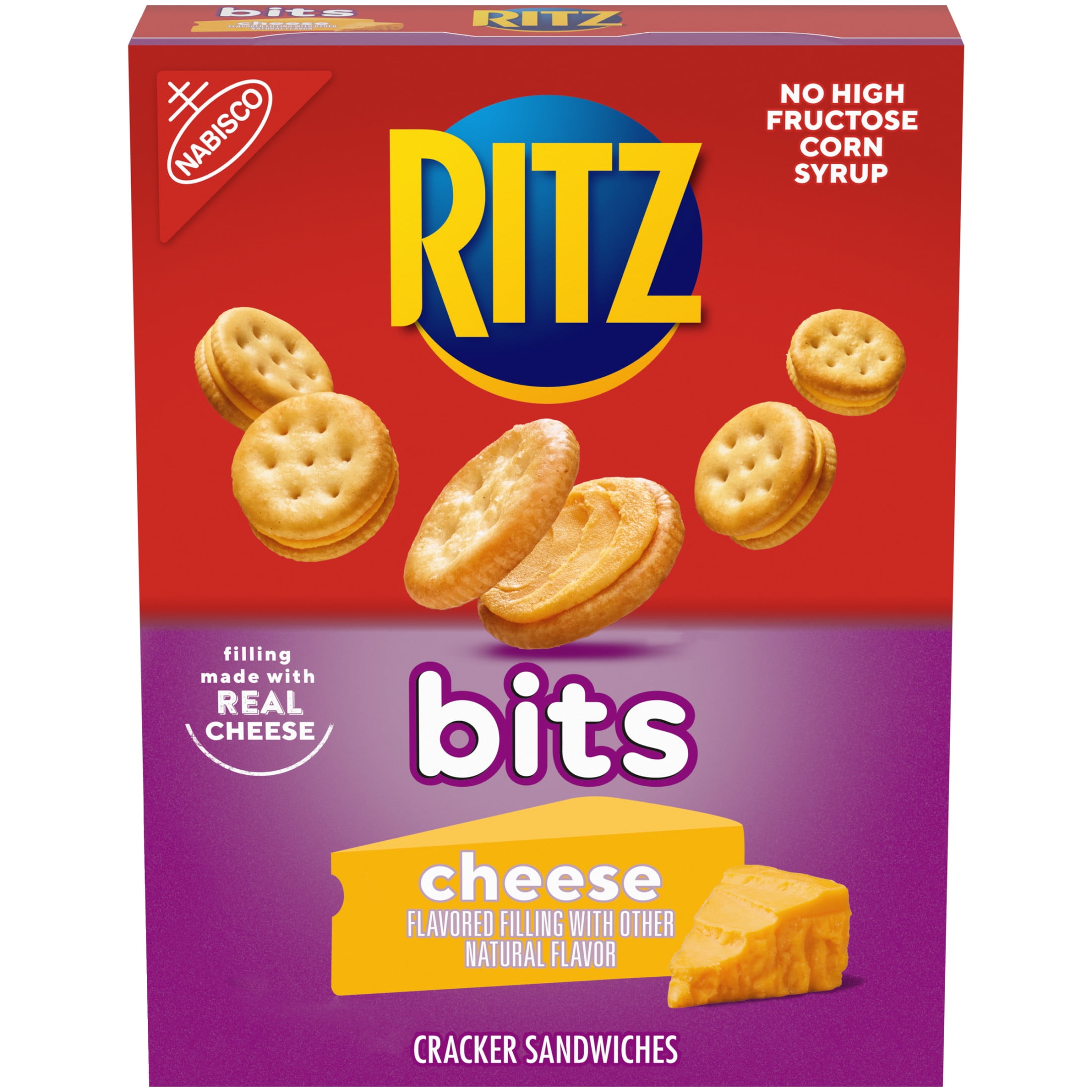 RITZ Bits Cheese Sandwich Crackers, 8.8 oz - Walmart.com