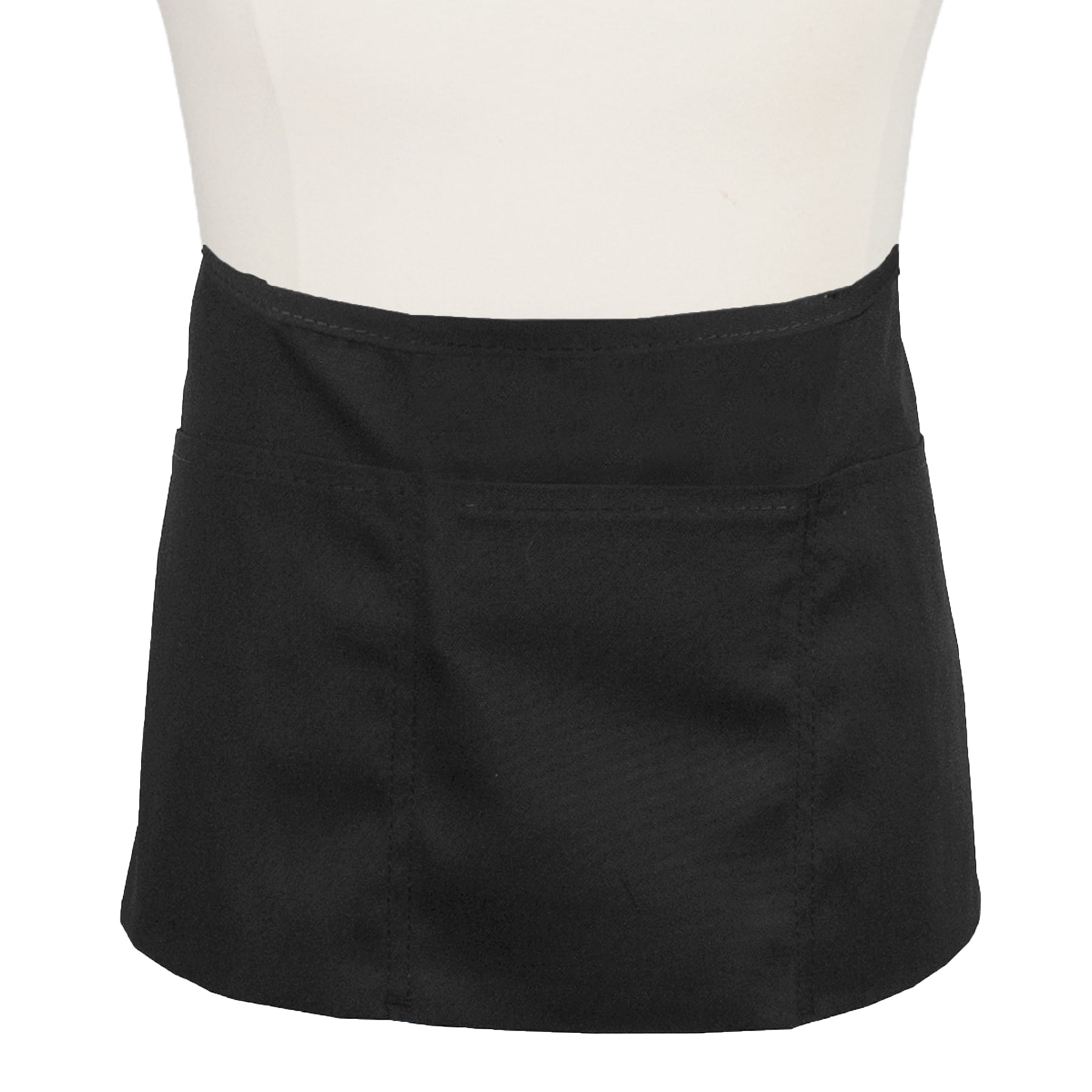 RITZ Chef's Line Waist Apron, Black, 3 Pockets + Pen Pocket Apron ...