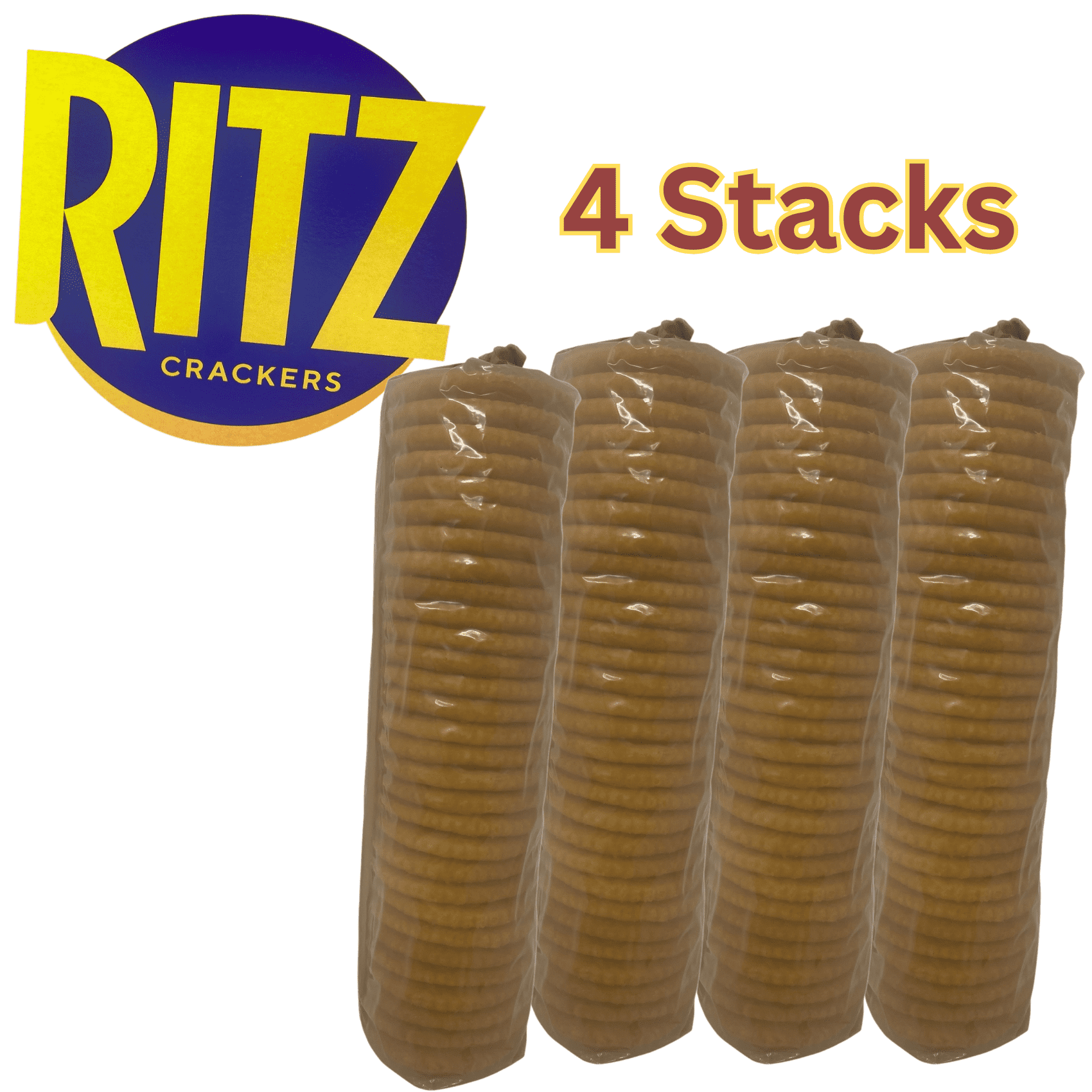 RITZ Crackers, The Original, 4 Stacks - Classic Buttery Round Snack ...