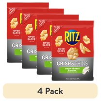 RITZ Crisp and Thins Original with Creamy Onion and Sea Salt Chips, 7.1 ...