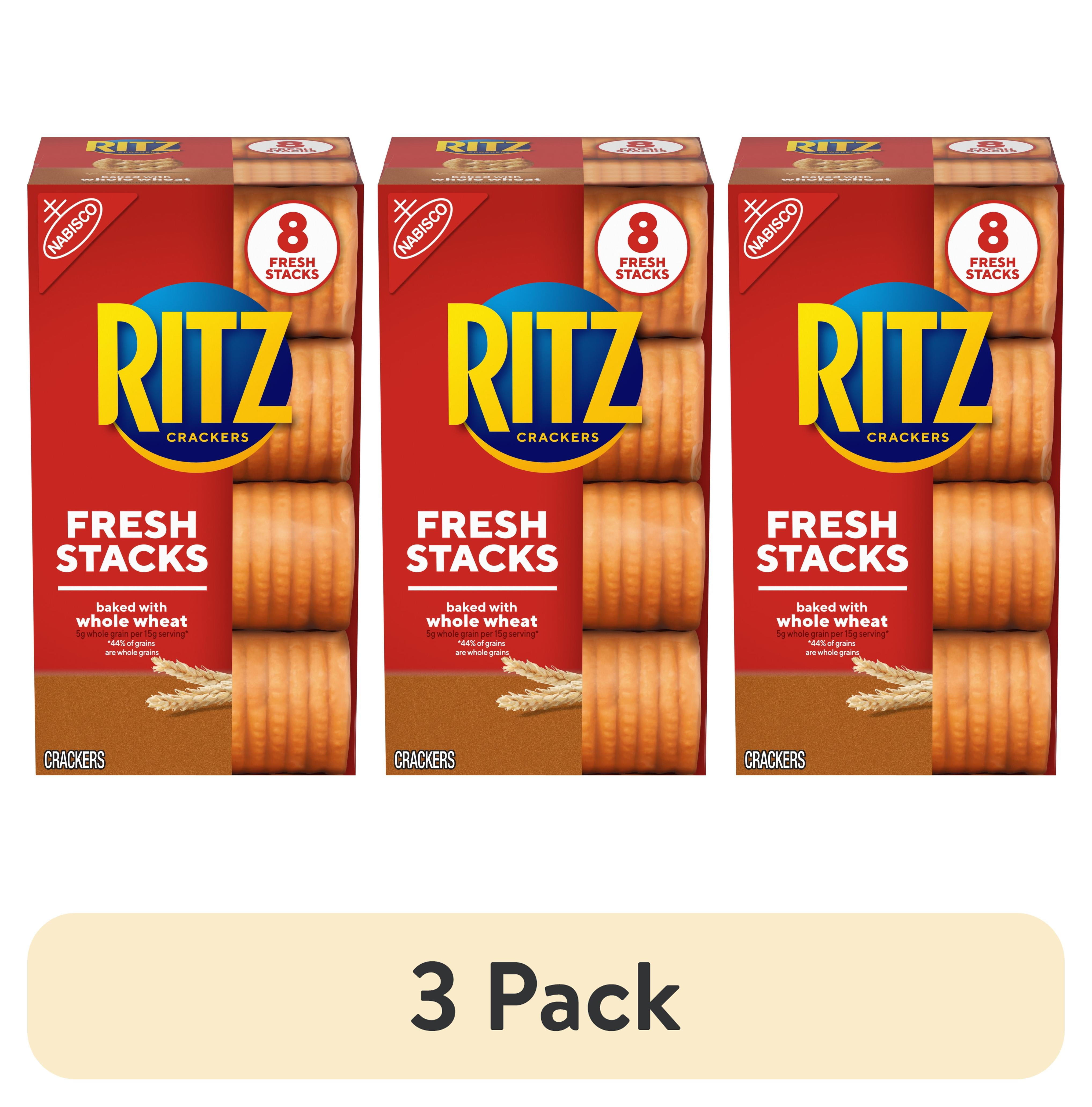 (3 pack) RITZ Fresh Stacks Whole Wheat Crackers, 11.6 oz (8 Stacks ...