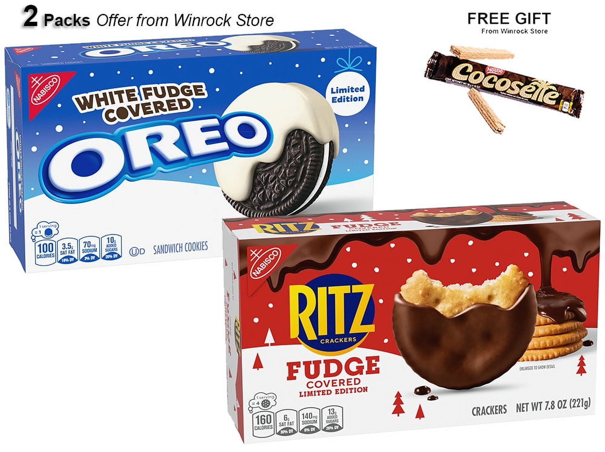 RITZ Fudge Covered Holiday Crackers, Limited Edition, 7.8 oz AND ...