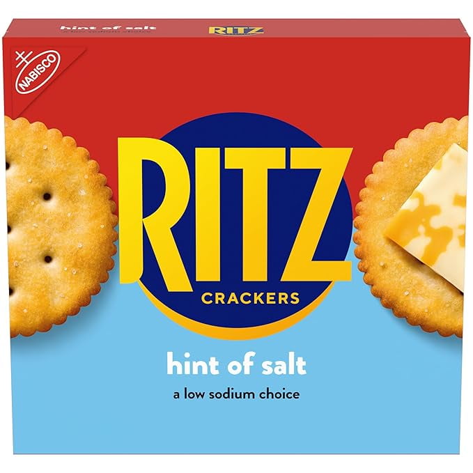 RITZ Hint of Salt Crackers, Snacks for Kids and Adults, Lunch Snacks ...