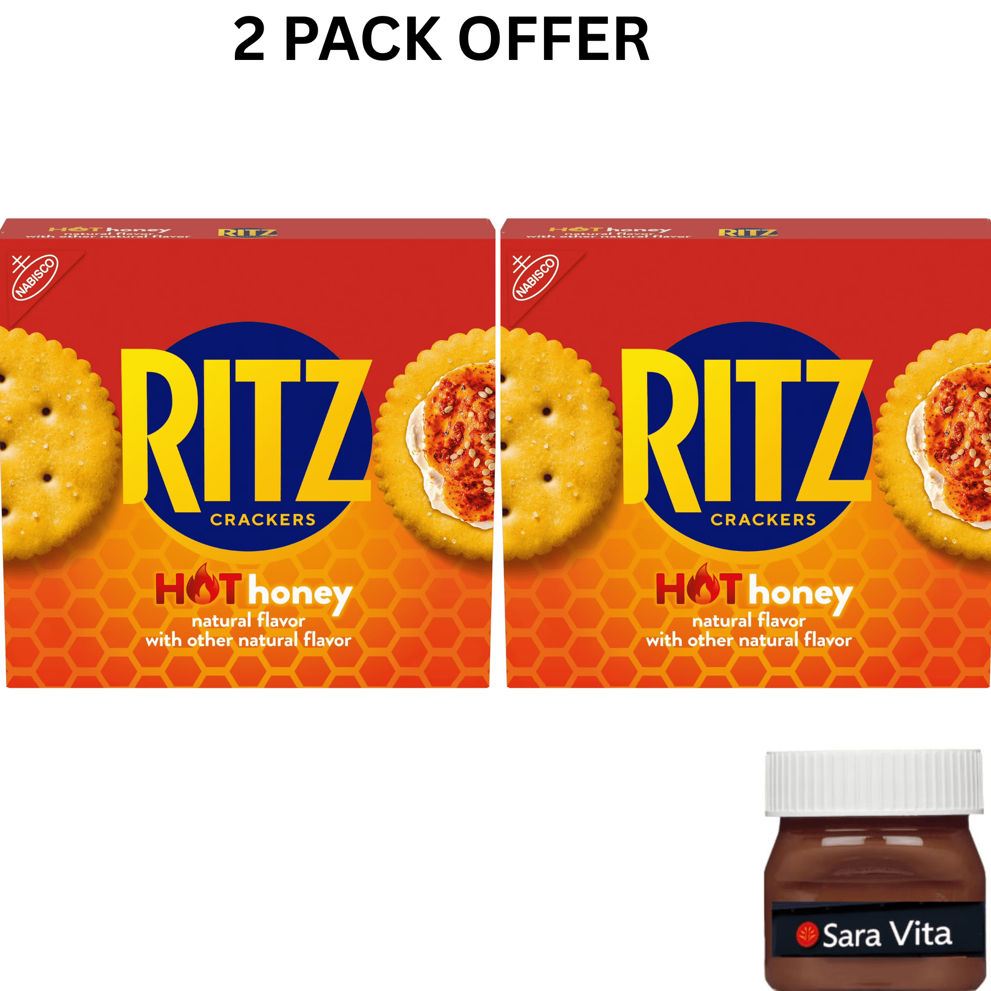 RITZ Hot Honey Crackers, Snacks for Kids and Adults, Lunch Snacks, 13.7 ...