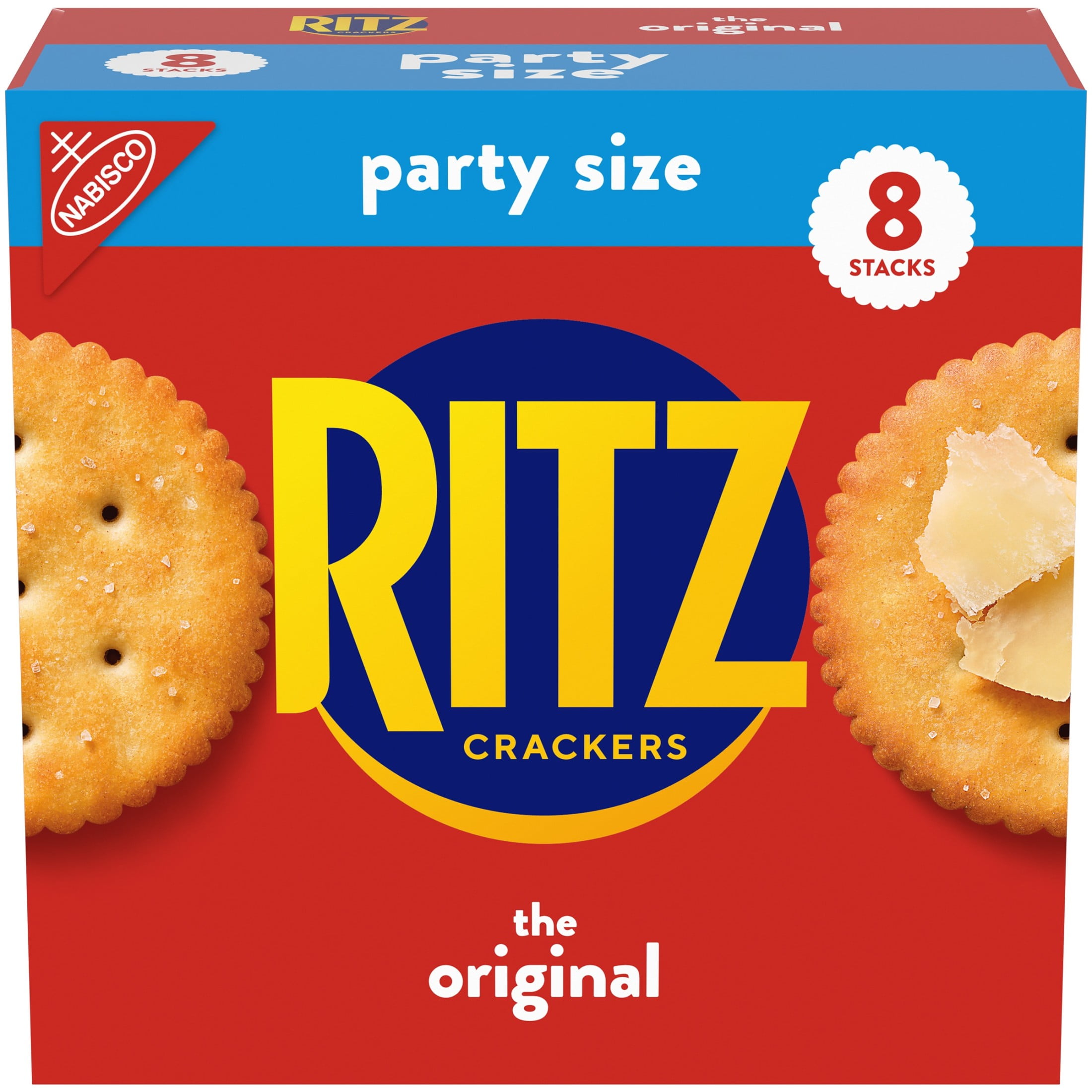RITZ Crackers Party Size 27.4 oz with Individual Packets, Original ...