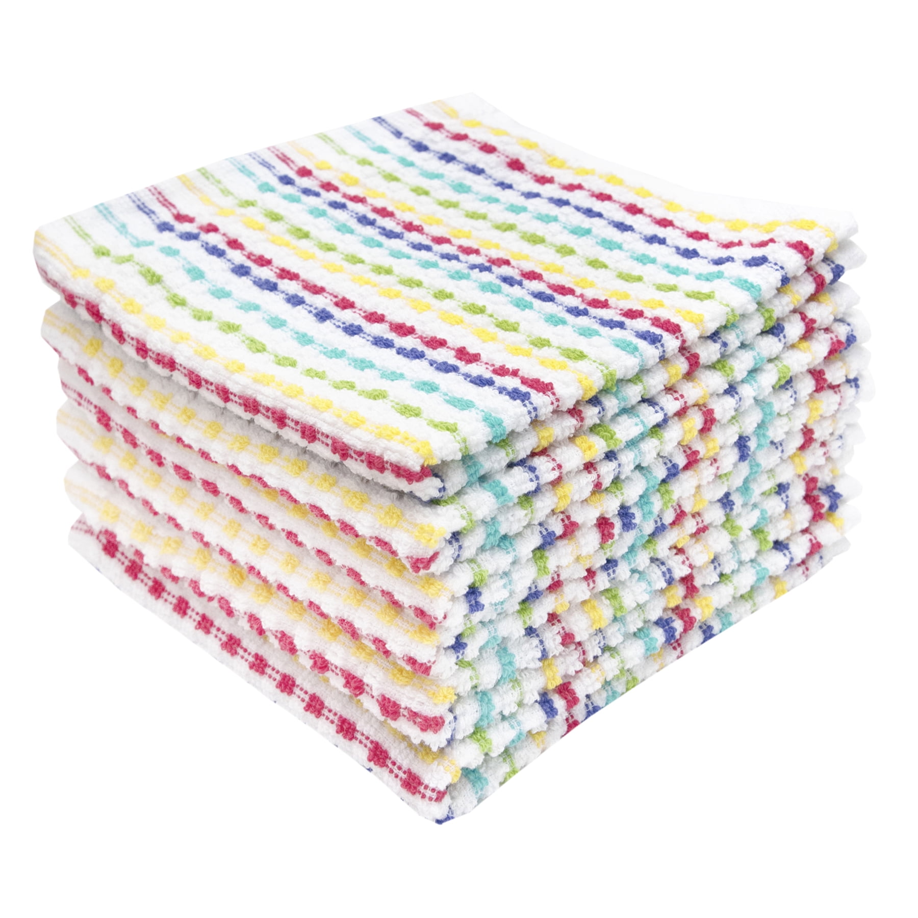 RITZ Pebble Cotton Terry Kitchen Utility Dish Cloth Set, 6-Pack ...