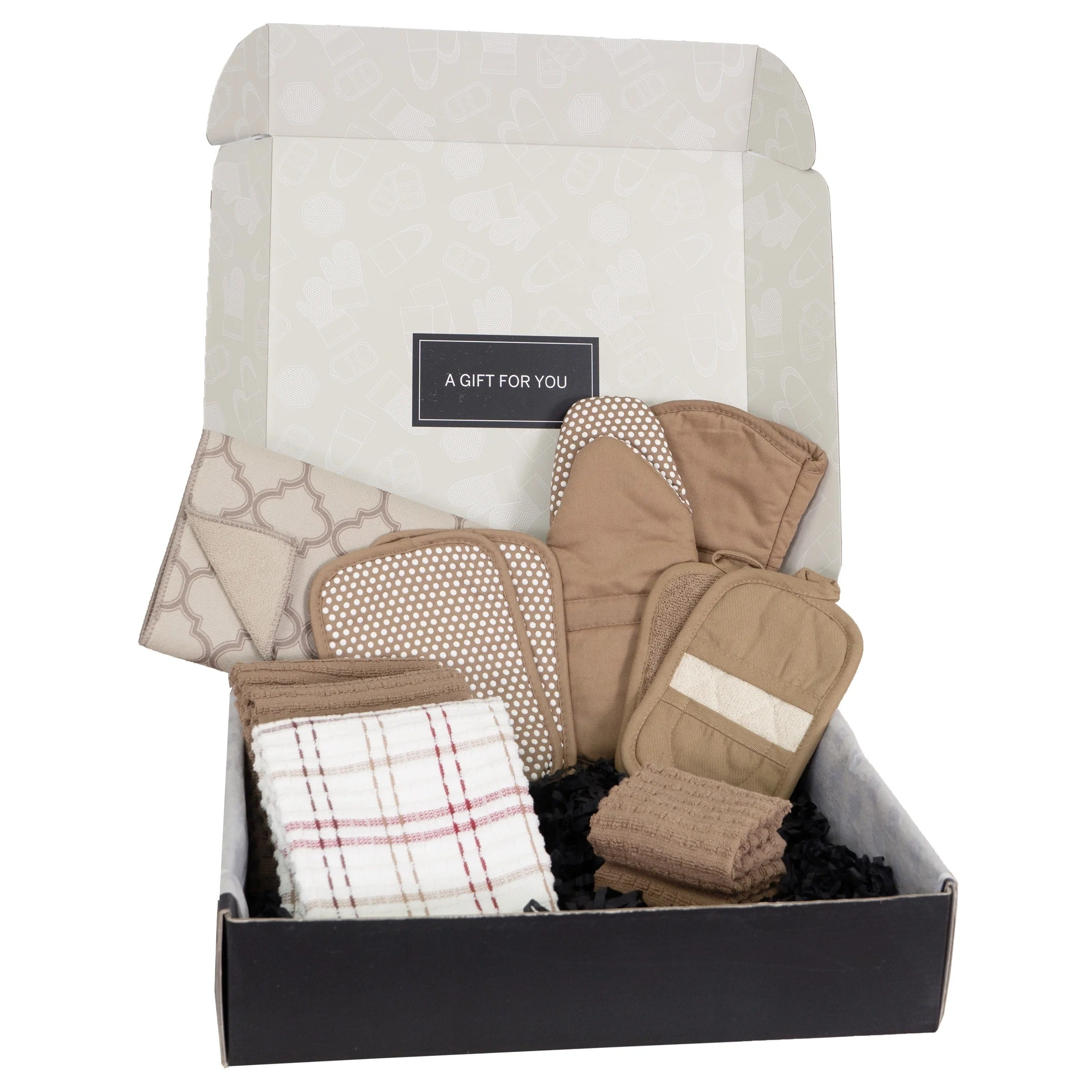RITZ Royale Legacy Collection, 11-Piece Kitchen Gift Set, Mocha/Toast ...
